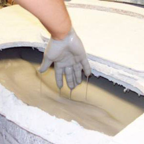 Industrial Enameling - white_slip_Hand